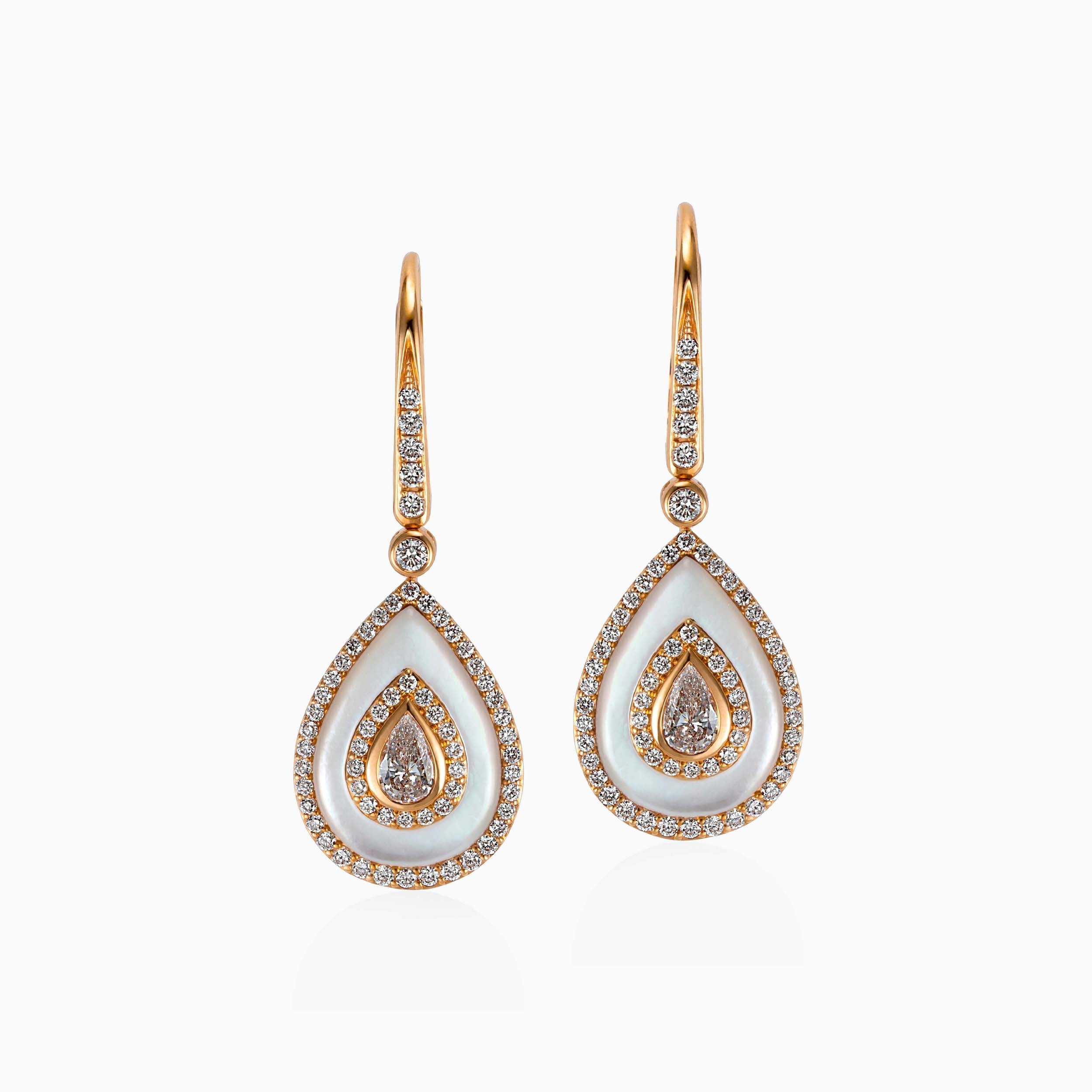 Drop Shaped Diamond Earrings | Fine Jewellery | DEN05857 | ALIEL